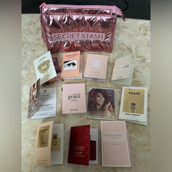 Accessories | Perfume Samples Benefit Makeup Bag Bundle | Poshmark